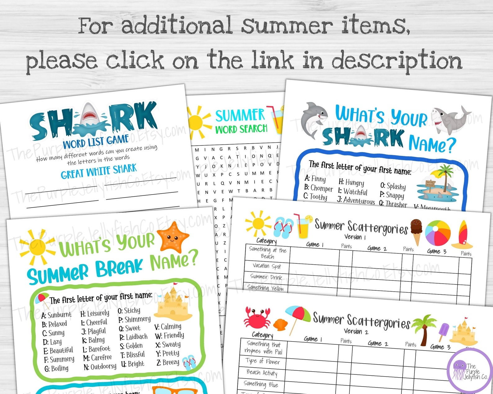 What's Your Summer Break Name Summer Name Game Printable - Etsy