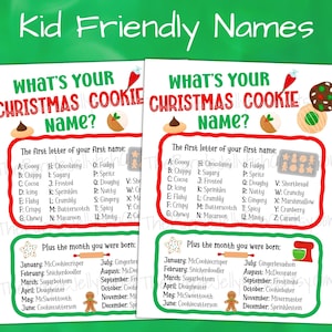 Christmas Cookie Game Printable, Christmas Cookie Decorating Party ...