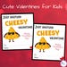 Cheesy Valentines for Kids Classroom Valentine Exchange, Class ...