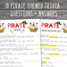 Pirate Trivia Game Printable, Pirate Party Idea, Talk Like a Pirate Day ...