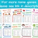 Whats Your Summer Name Game Sign + Name Tags, Printable Summer ...