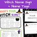 What's Your Witch Name Game, Halloween Party Games Printable, Halloween ...