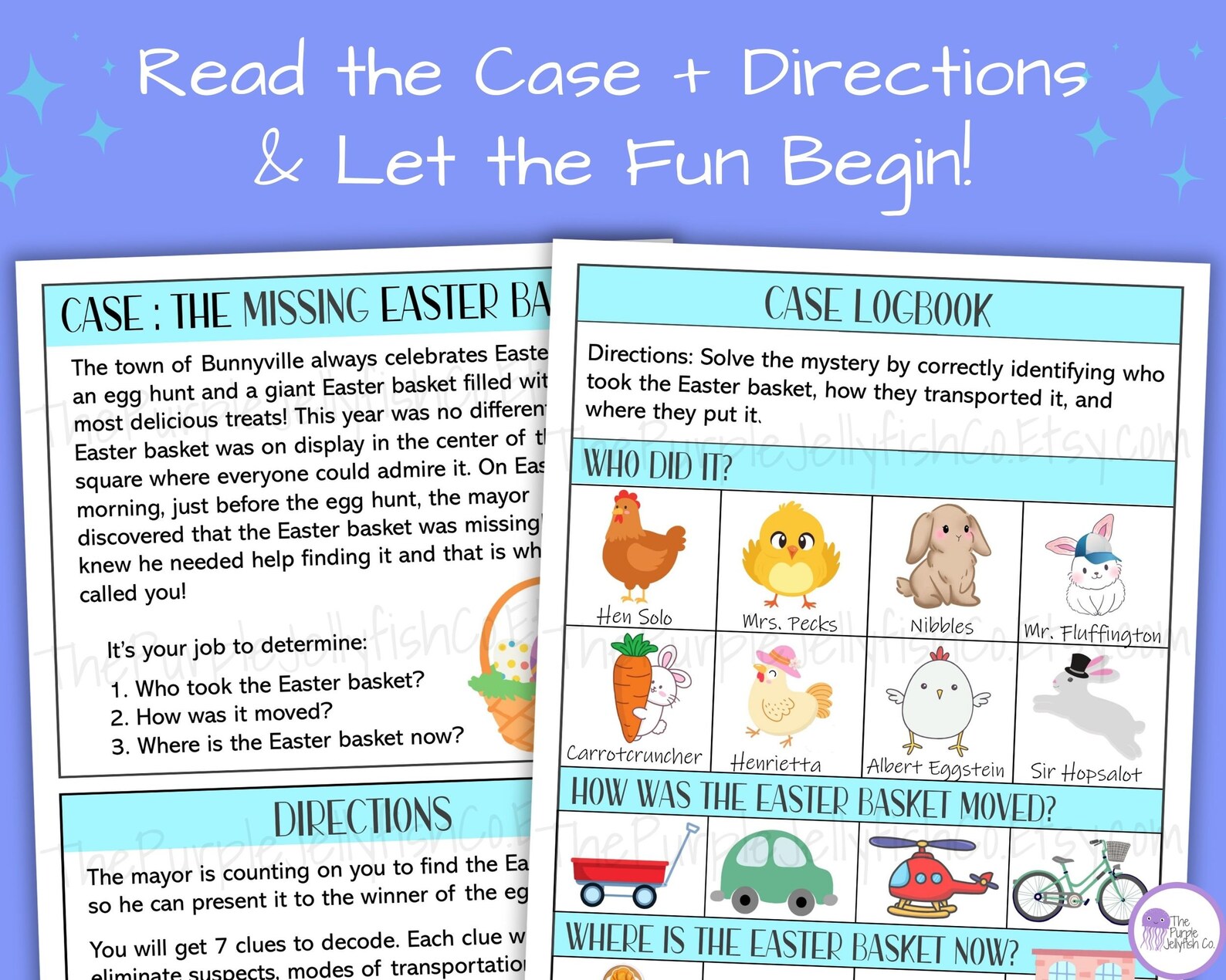Easter Mystery Game for Kids Printable Easter Escape Room Game Teens ...