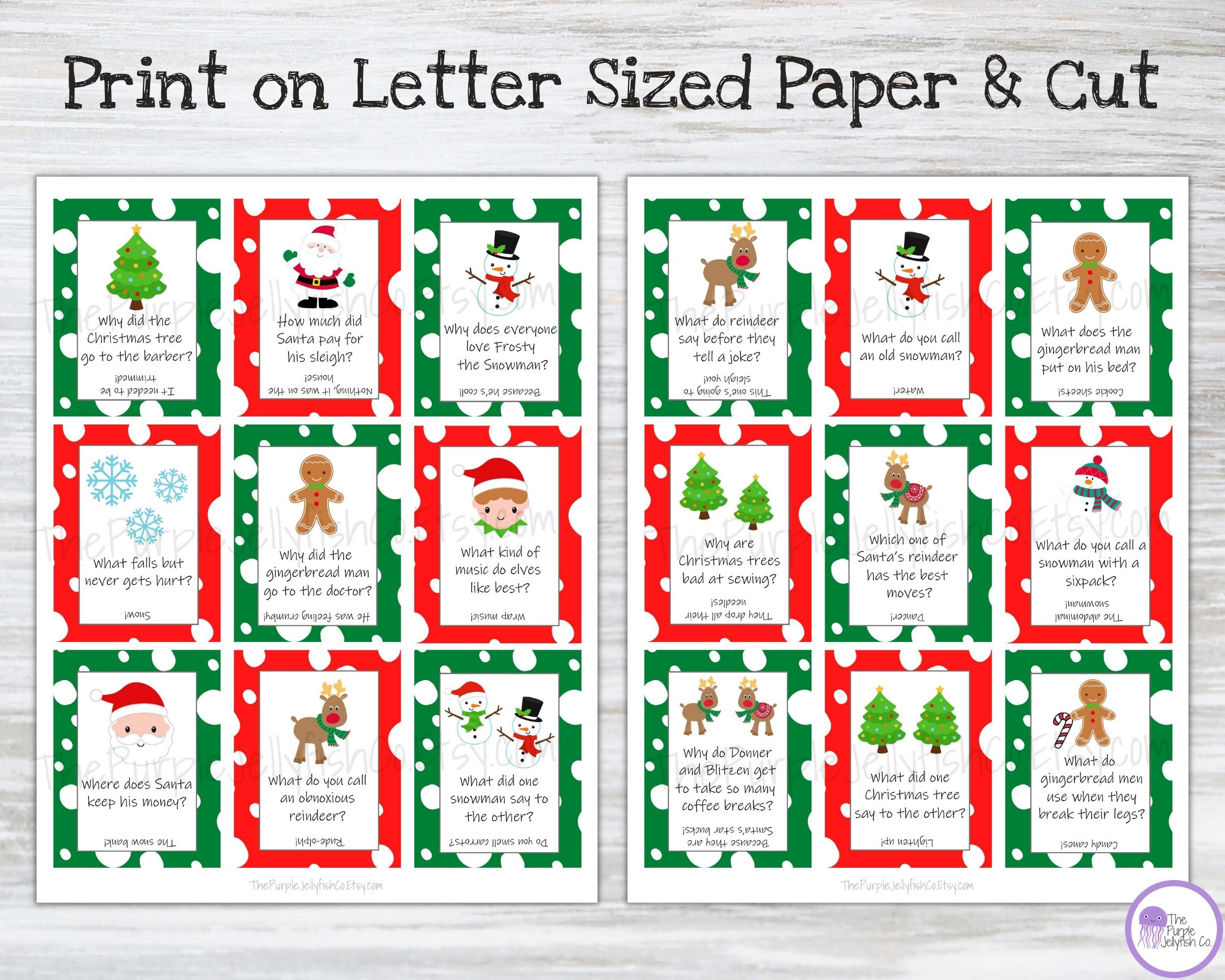 Christmas Lunch Box Jokes, Lunch Box Notes for Kids, Christmas Lunchbox ...