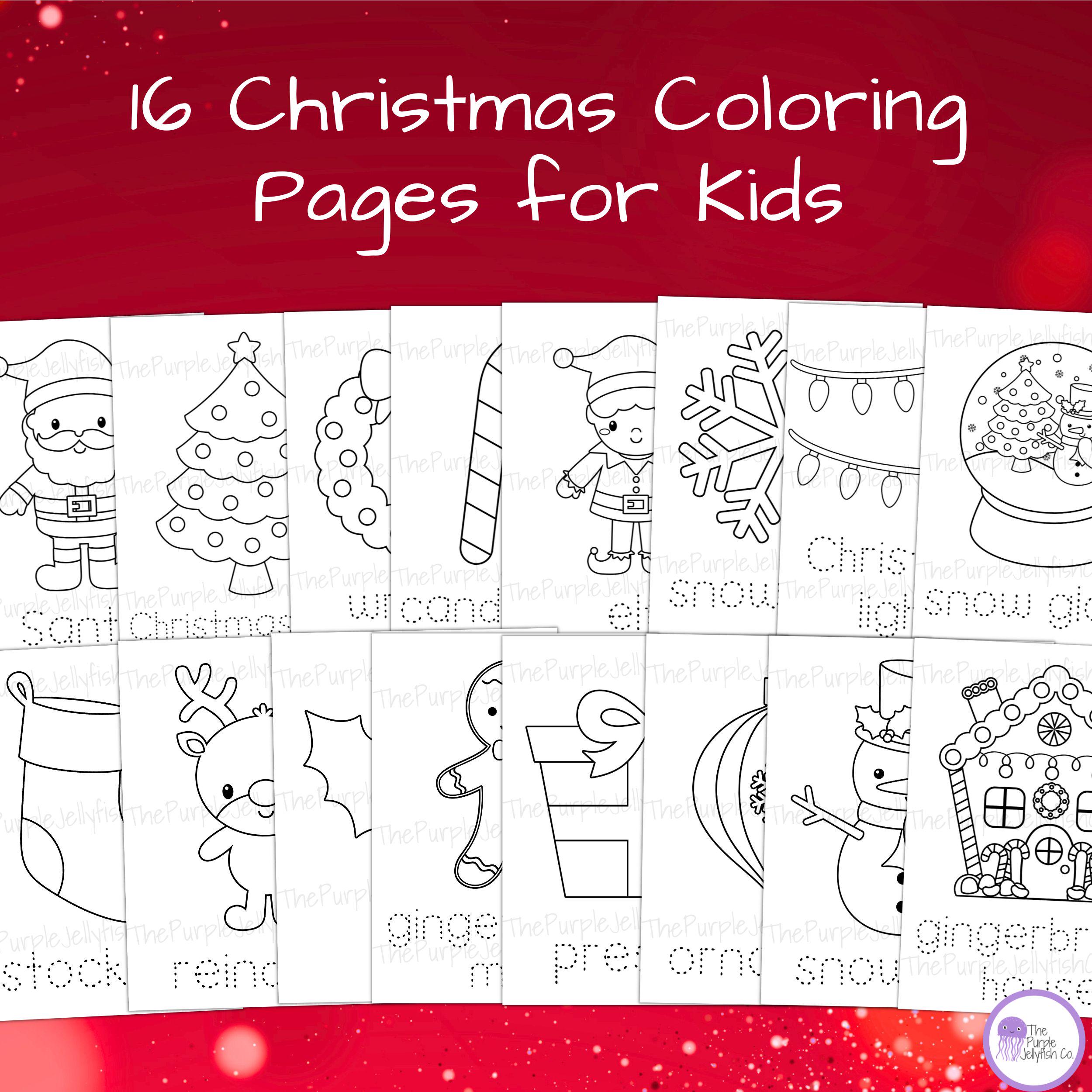 Coloriages de Noël à imprimer, feuille de calcul de Noël pour les ...