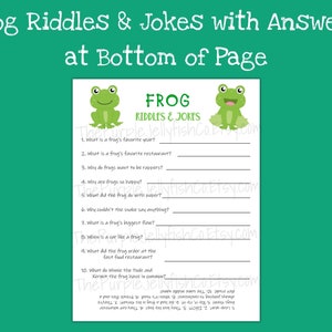 Frog Game Bundle, Printable Games for Kids, Frog Birthday Party Ideas ...