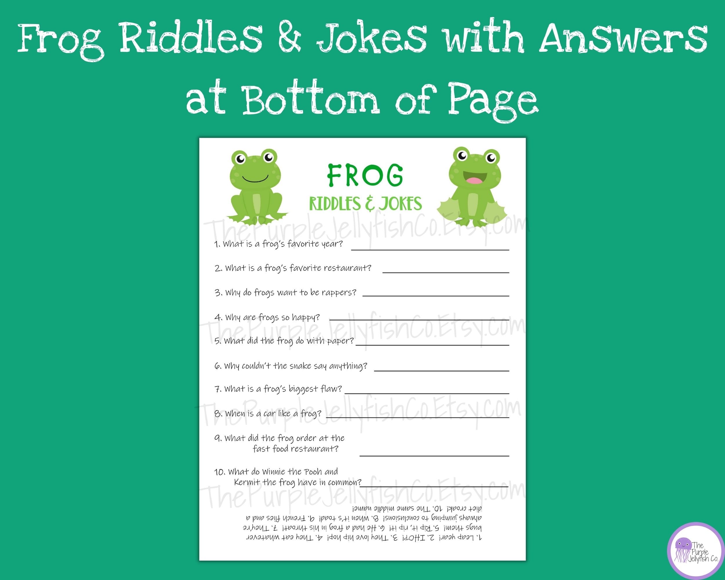 Frog Game Bundle, Printable Games for Kids, Frog Birthday Party Ideas ...