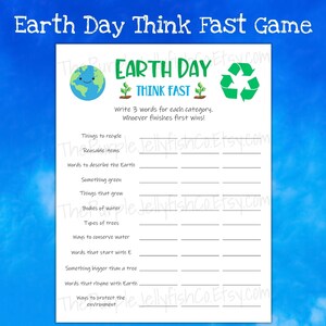 Earth Day Games Bundle, Printable Earth Day Activities for Kids ...