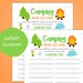 Camping Word List Game, Camping Activity for Kids Printable, Camping ...
