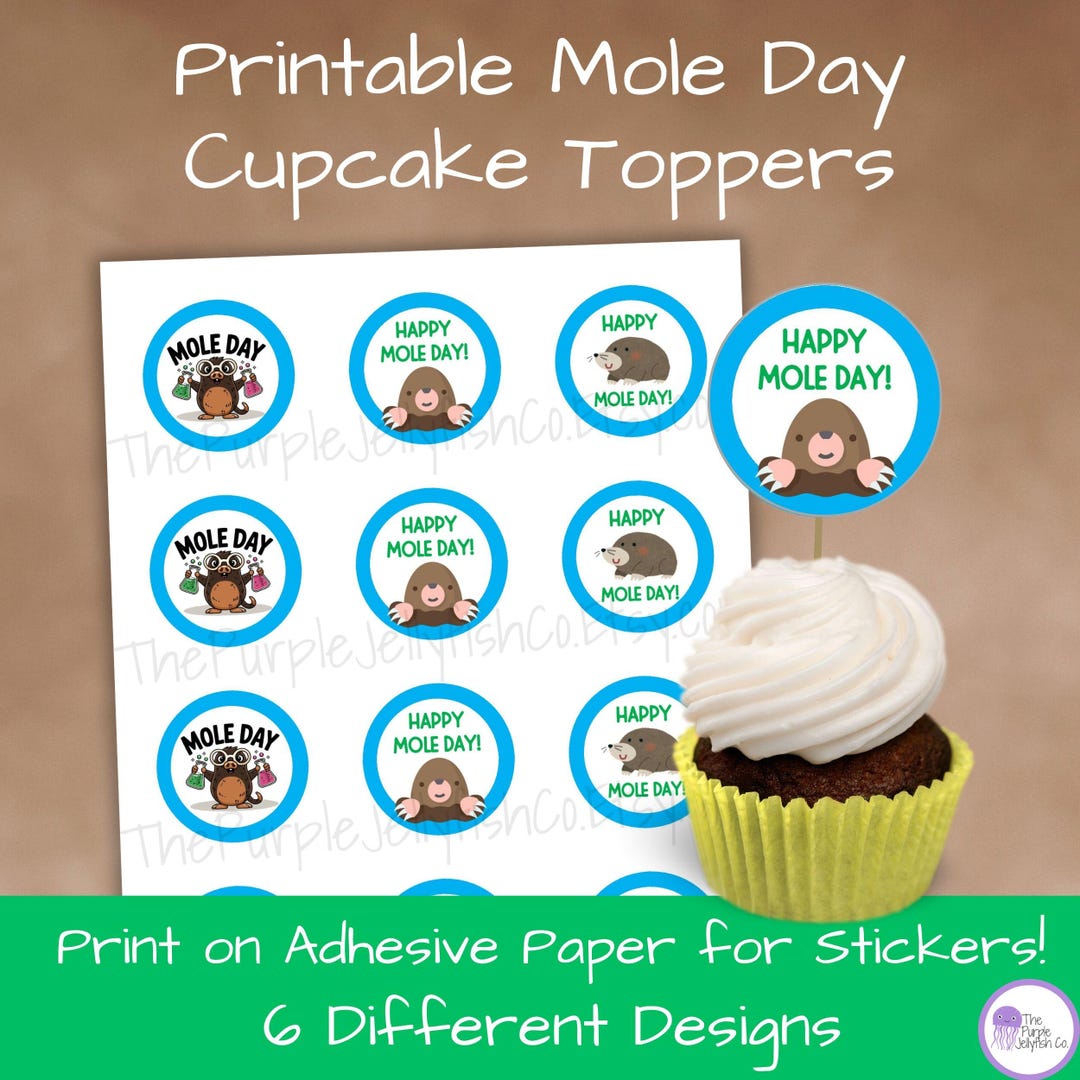 Mole Day Stickers Printable, Chemistry Teacher Avogadro's Number ...
