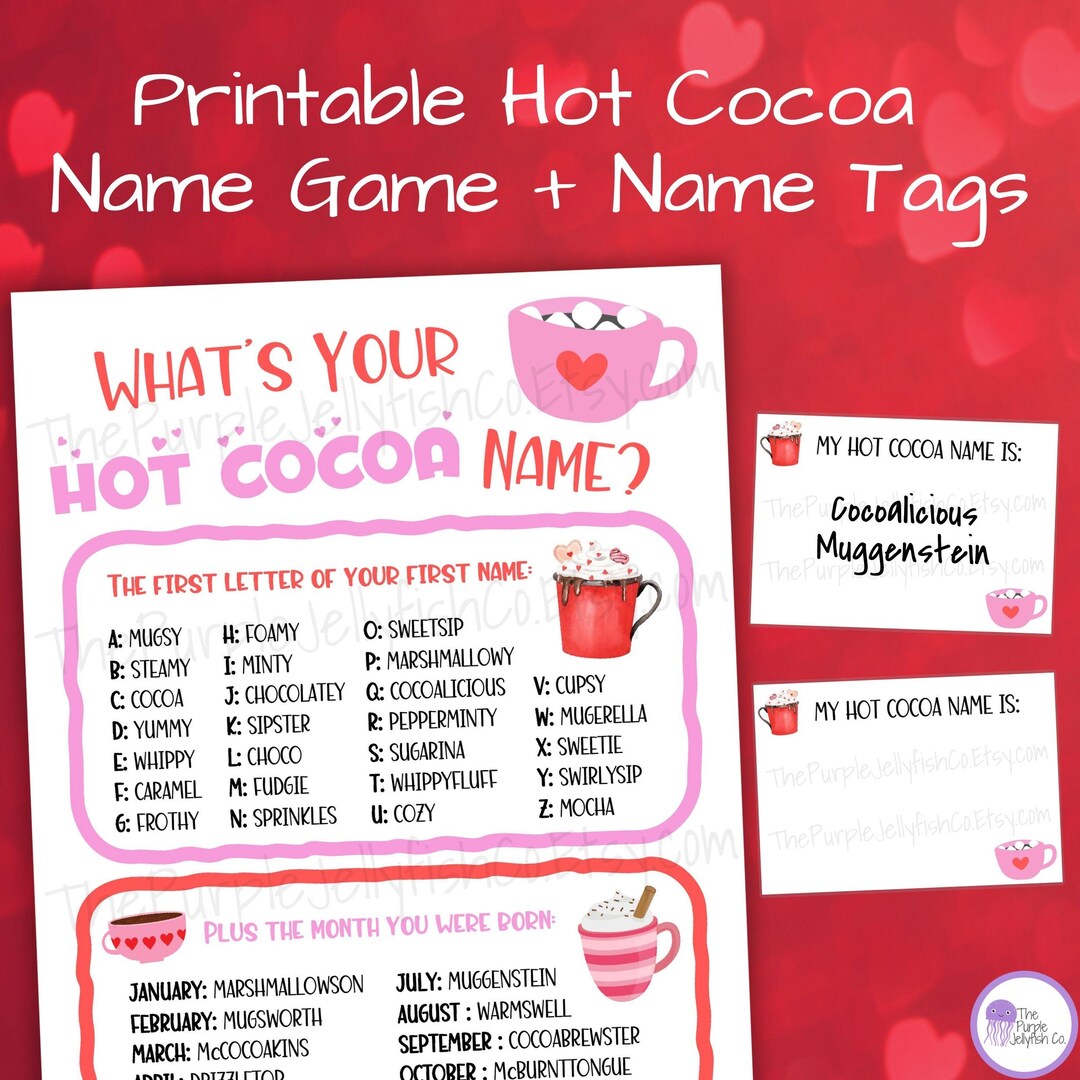 Hot Cocoa Bar Valentines Day Party Idea, Hot Chocolate Bar Sign ...