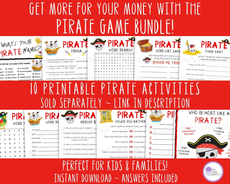 Pirate Word Search Printable, Talk Like a Pirate Day Activity for Kids ...