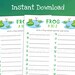 Frog A to Z Game, Printable Word Game for Kids, Frog Classroom Activity ...