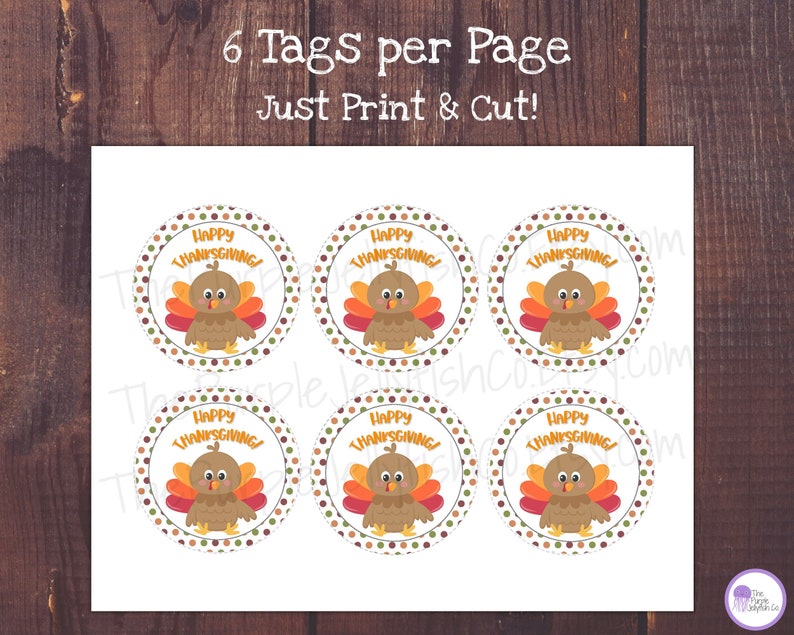 Thanksgiving Gift Tag Printable Thanksgiving Treat Tag - Etsy