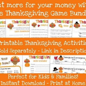 What's Your Turkey Name Game, Thanksgiving Game Printable, Thanksgiving ...