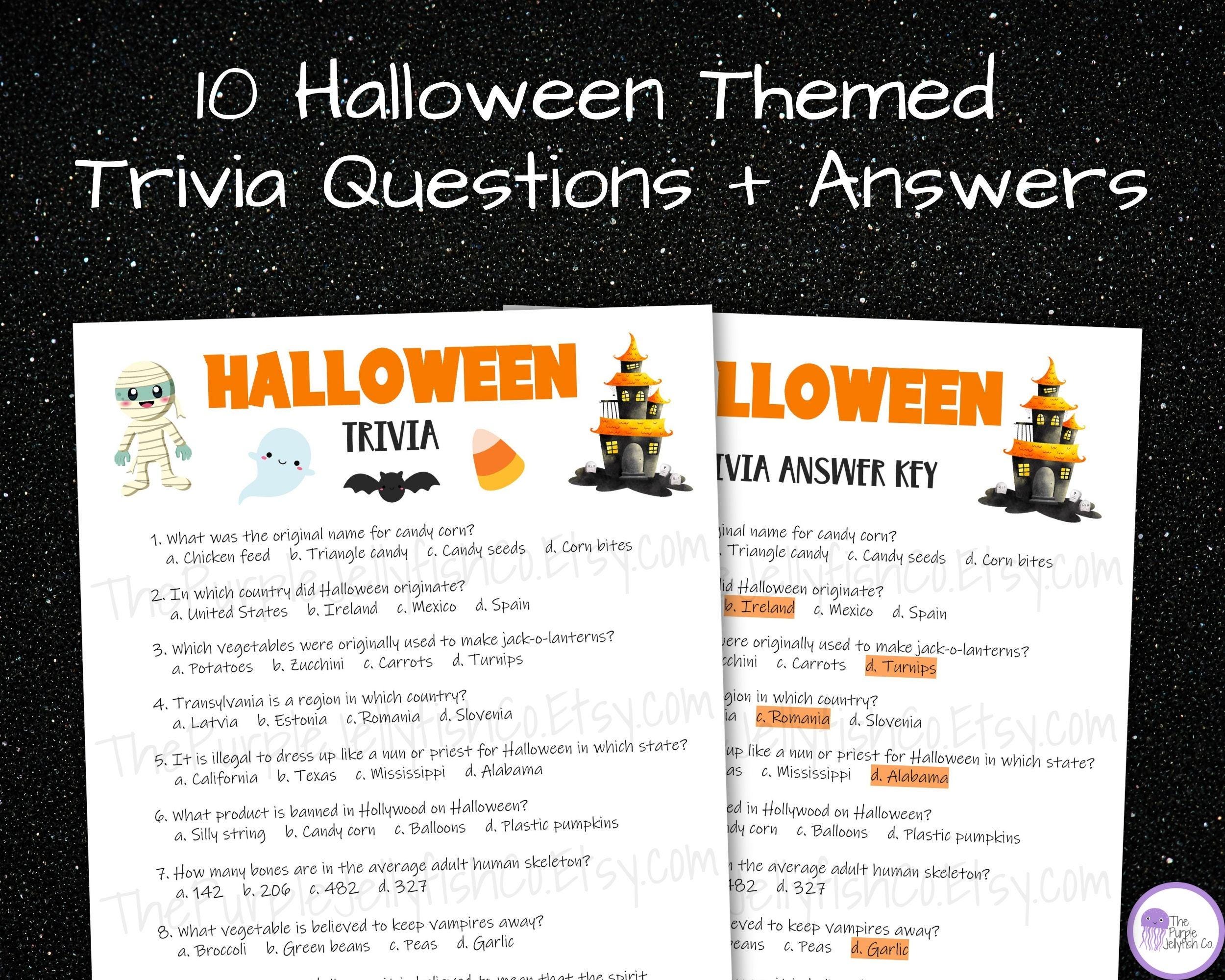 Halloween Games Bundle, Printable Halloween Party Ideas for Kids Teens ...