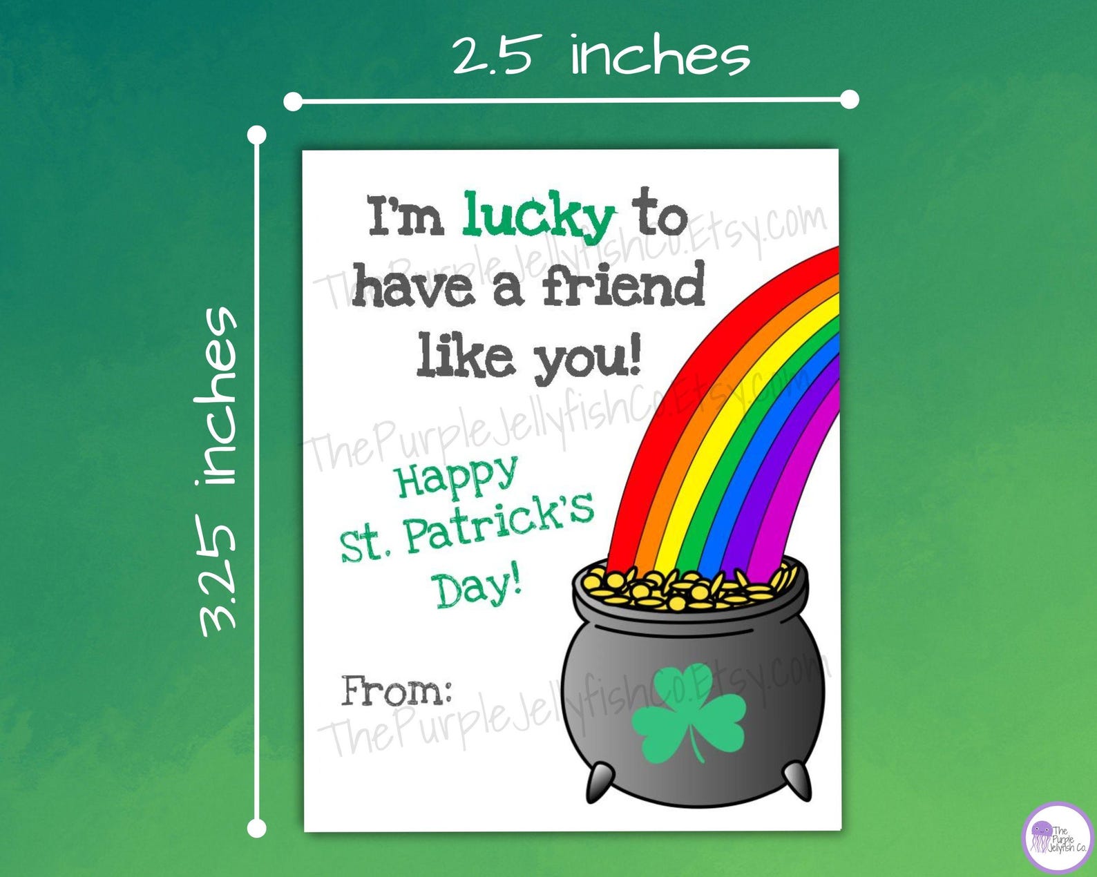 St Patricks Day Gift Tags Printable, Kids St. Patrick's Day Cards ...