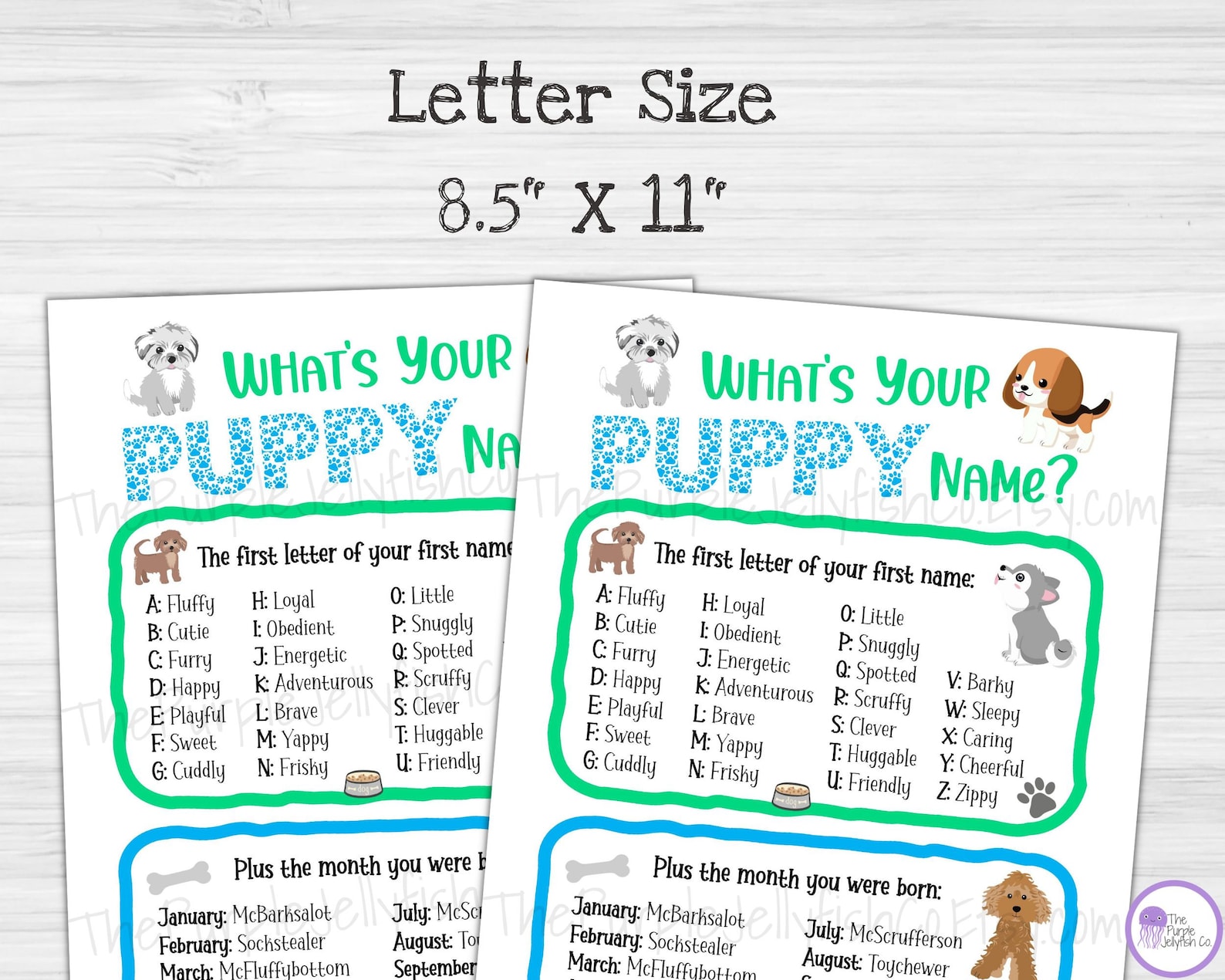 Whats Your Puppy Name Game, Puppy Party Printable, Dog Pawty, Puppy ...