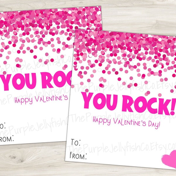 You Rock Valentine - Etsy