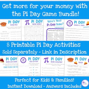 Pi Day Word Search Printable, Word Search Puzzle for Kids & Adults, Pi ...