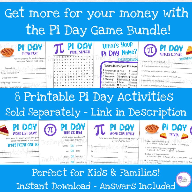 Pi Day Word Search Printable, Word Search Puzzle for Kids & Adults, Pi ...