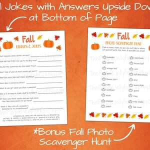 Fall Games Printable, Fall Activities for Kids & Adults, Fun Fall Game ...