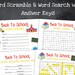 Back to School Activities for Kids Printable Back to School Games ...