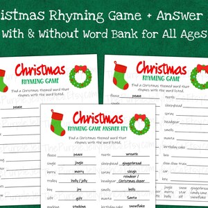 Christmas Game Bundle Printable, Christmas Activities for Kids ...