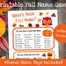 What's Your Fall Name Game Printable Fall Party Idea, Funny Fall Game ...