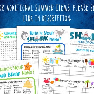 Shark Word Scramble With Answers, Shark Activity for Kids, Shark Game ...