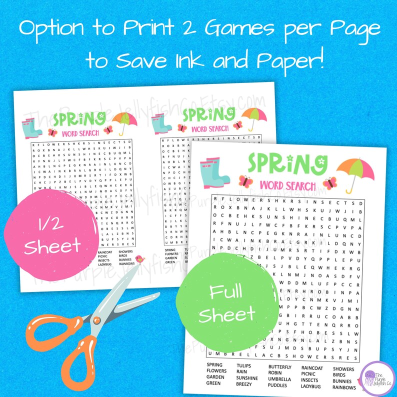 Spring Word Search Printable, Fun Spring Activity for Kids & Adults ...