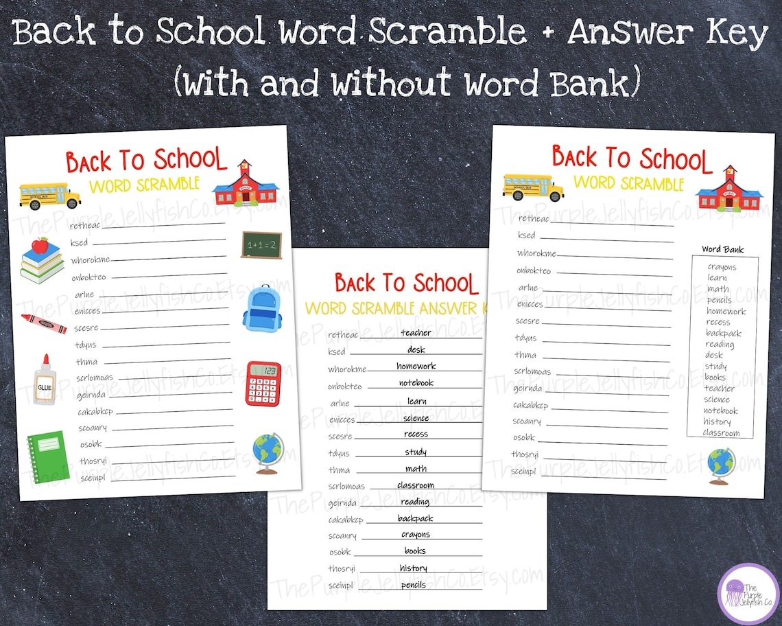 Back to School Game Bundle, First Day of School Activity Printable, Ice ...