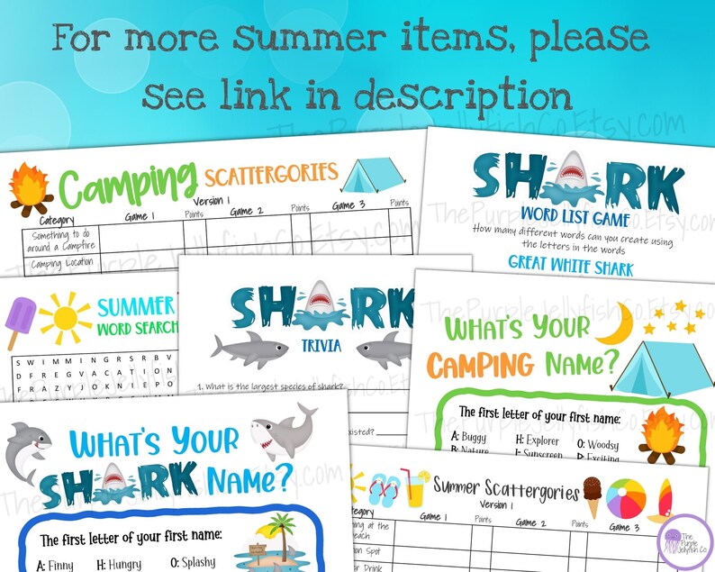 Summer Word Scramble Game, Summer Activity for Kids, Summer Game ...