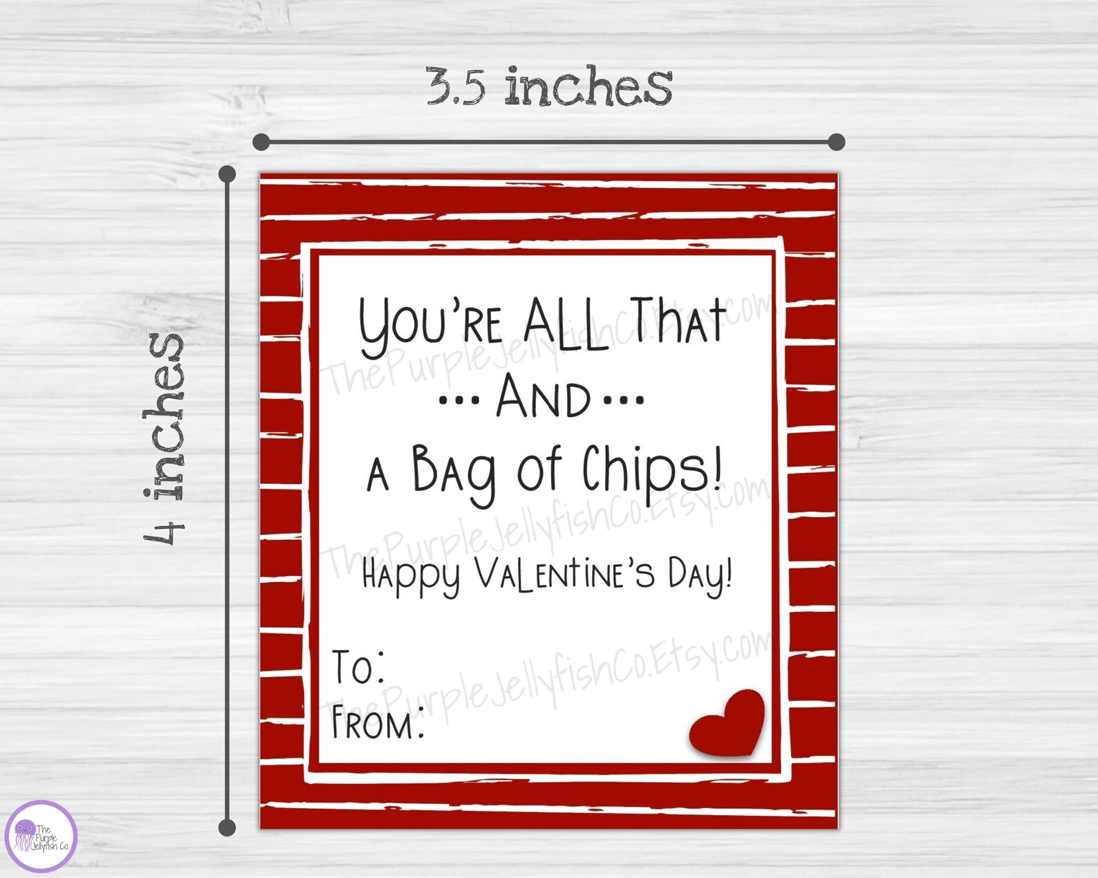 You're All That and a Bag of Chips Valentines for - Etsy