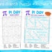 Pi Day Word Games Bundle, Printable Games for Kids, Word Game Printable ...