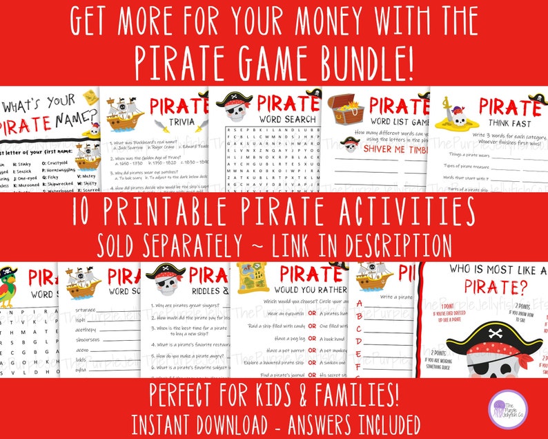 Whats Your Pirate Name Game, Talk Like a Pirate Day Idea, Pirate Party ...
