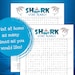 Shark Word Search Printable, Shark Activity for Kids, Word Search ...