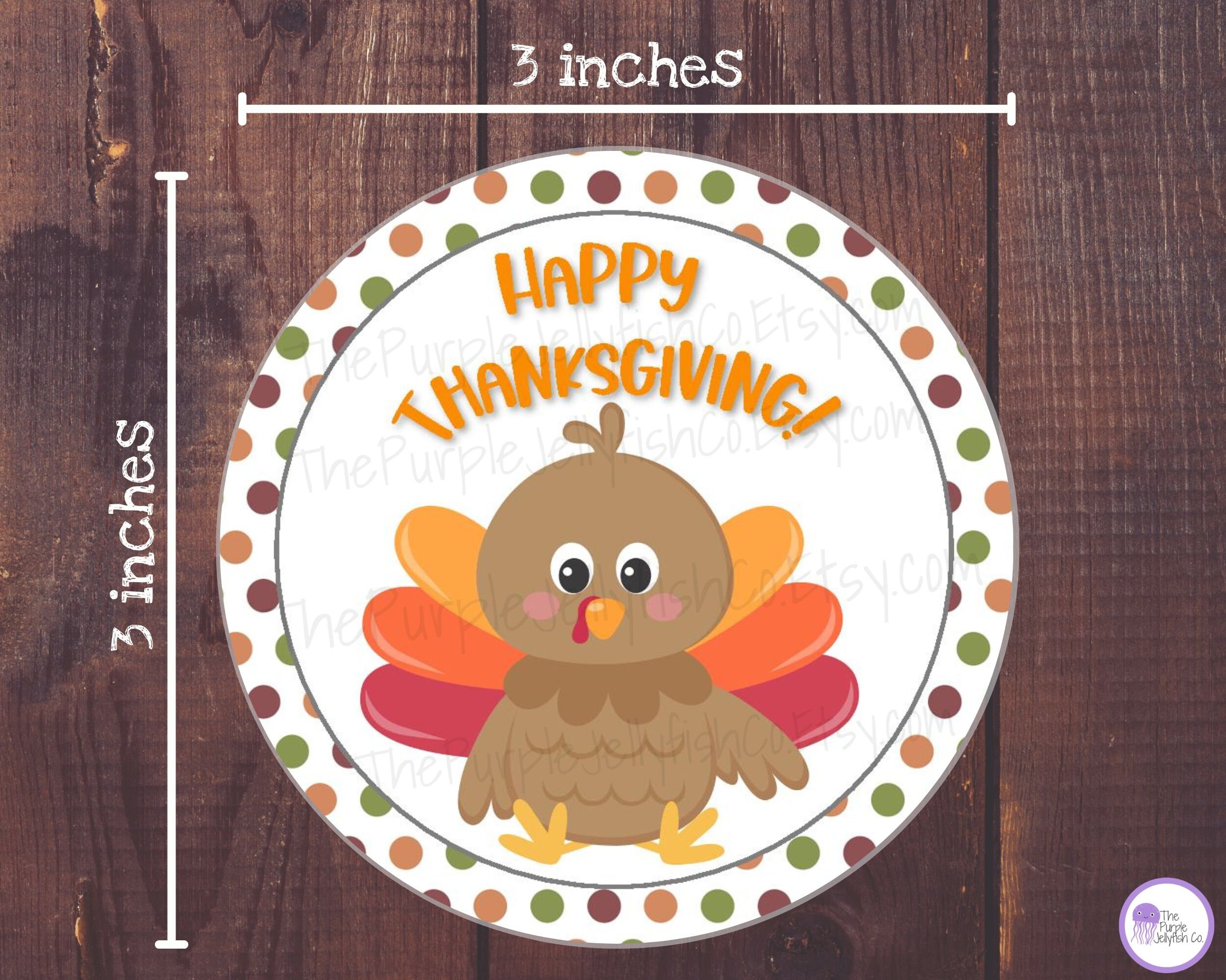 Thanksgiving Gift Tag Printable Thanksgiving Treat Tag - Etsy