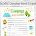 Camping Word Scramble, Kids Camping Activity, Camping Game for Kids ...