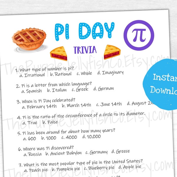 Pi Day - Etsy