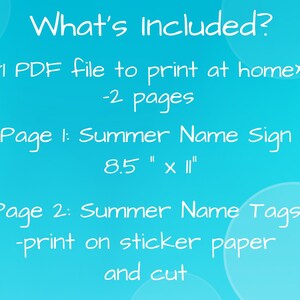 Whats Your Summer Name Game Sign Name Tags, Printable Summer Activities ...