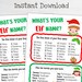 Elf Name Game Name Tags, Christmas Activity for Kids, What's Your Elf ...