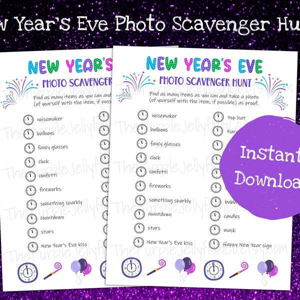 New Years Eve Games - Etsy