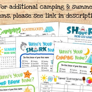 Camping Jokes for Kids, Camping Activity for Kids, Camping Party ...