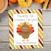 Thankful for Teacher Gift Tag, Thanksgiving Teacher Tag, Teacher ...