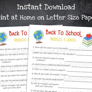 Back to School Jokes for Kids, First Day of School Activity, Back to ...
