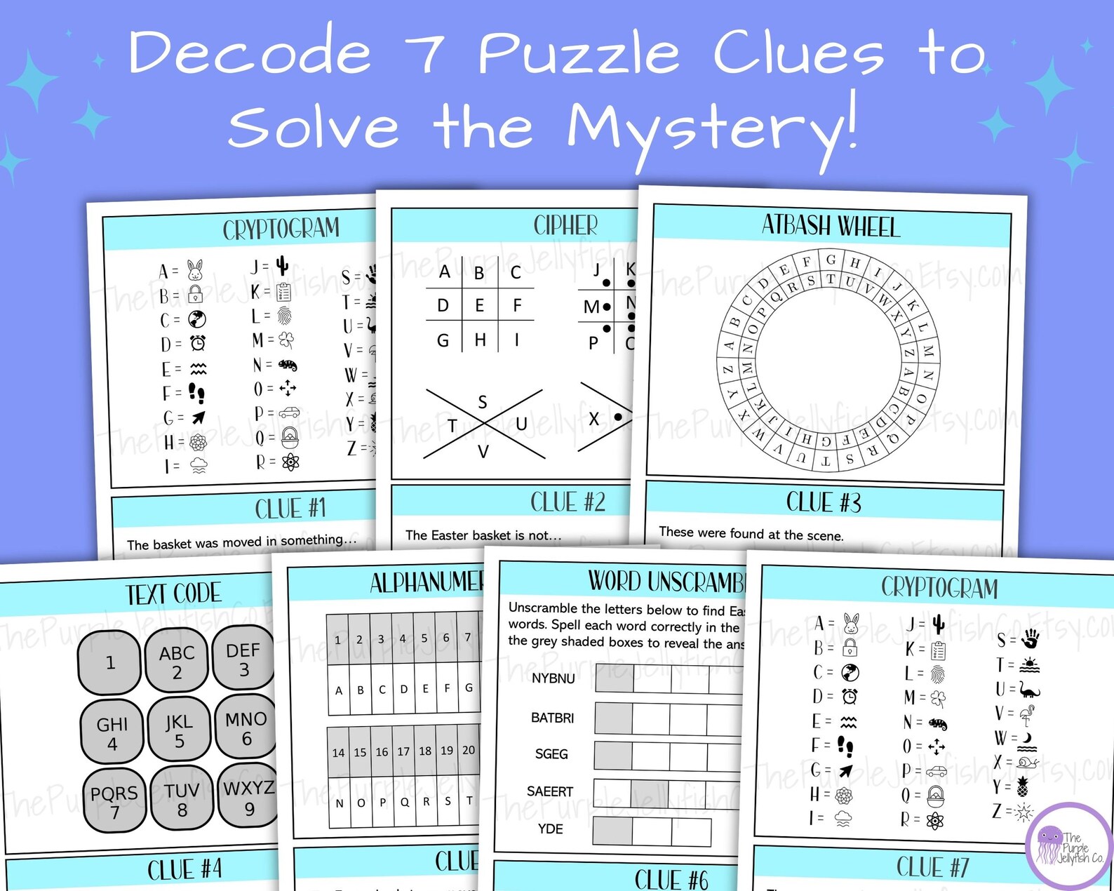 Easter Mystery Game for Kids Printable Easter Escape Room Game Teens ...