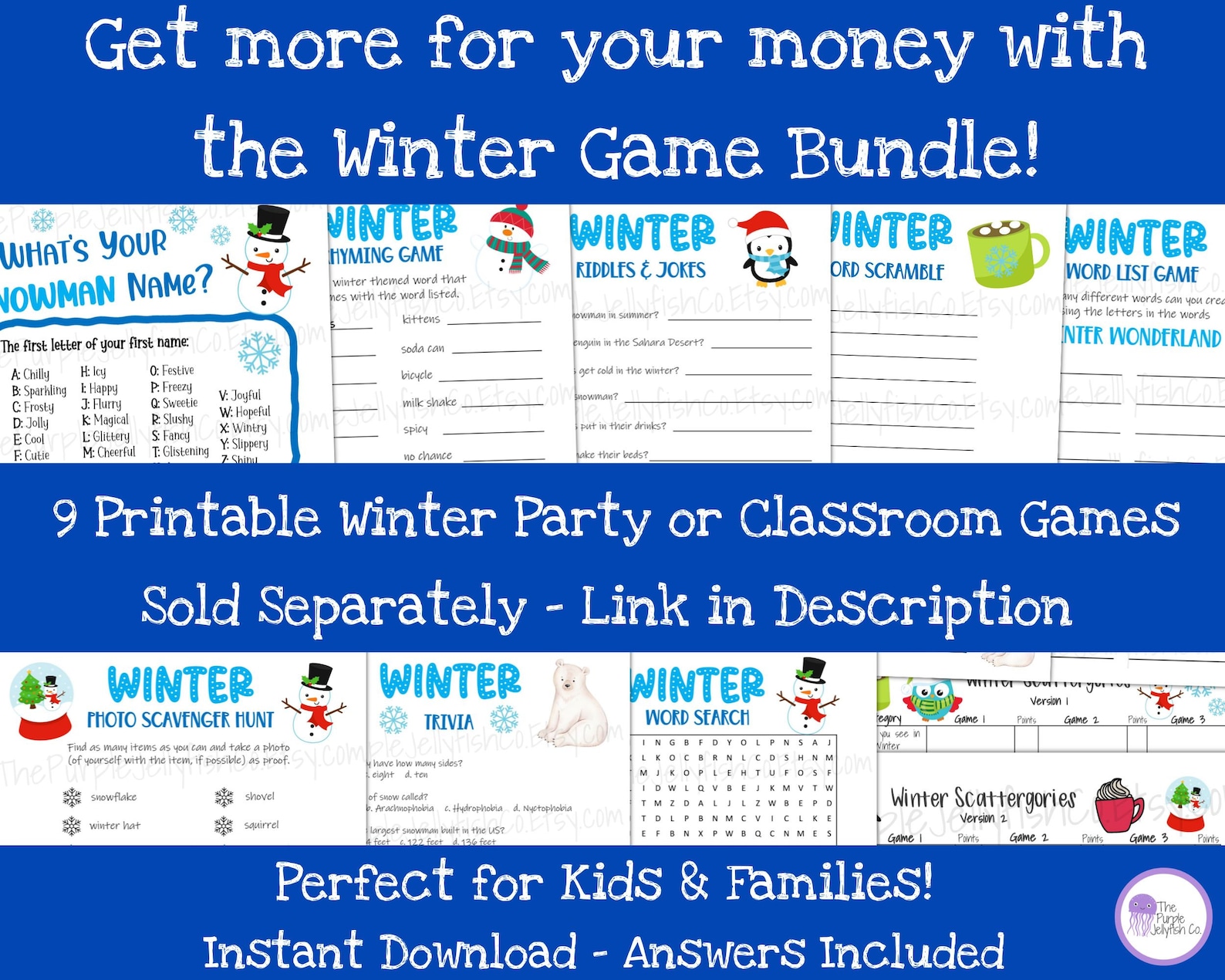 Snowman Name Game Fun Winter Game for Kids Printable Holiday - Etsy