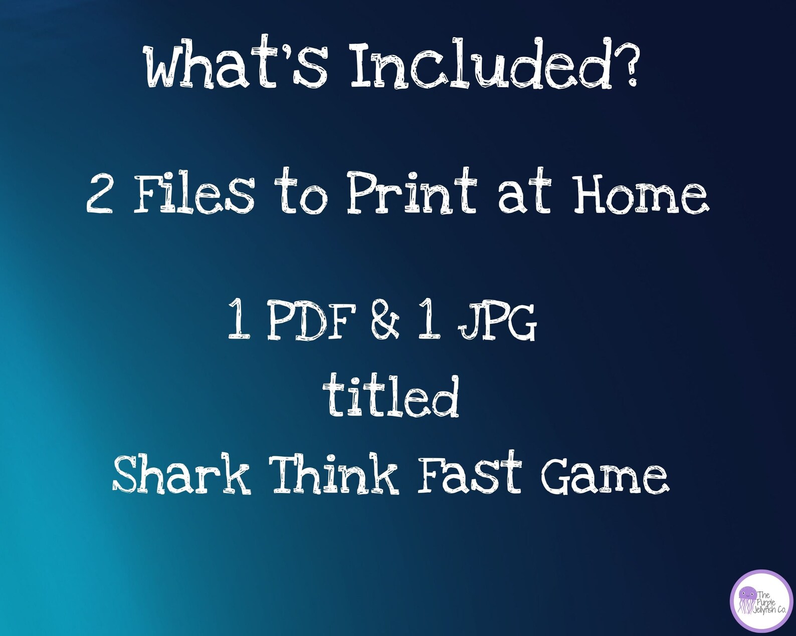 Shark Think Fast Game, Summer Activity Printable, Shark Week Game ...