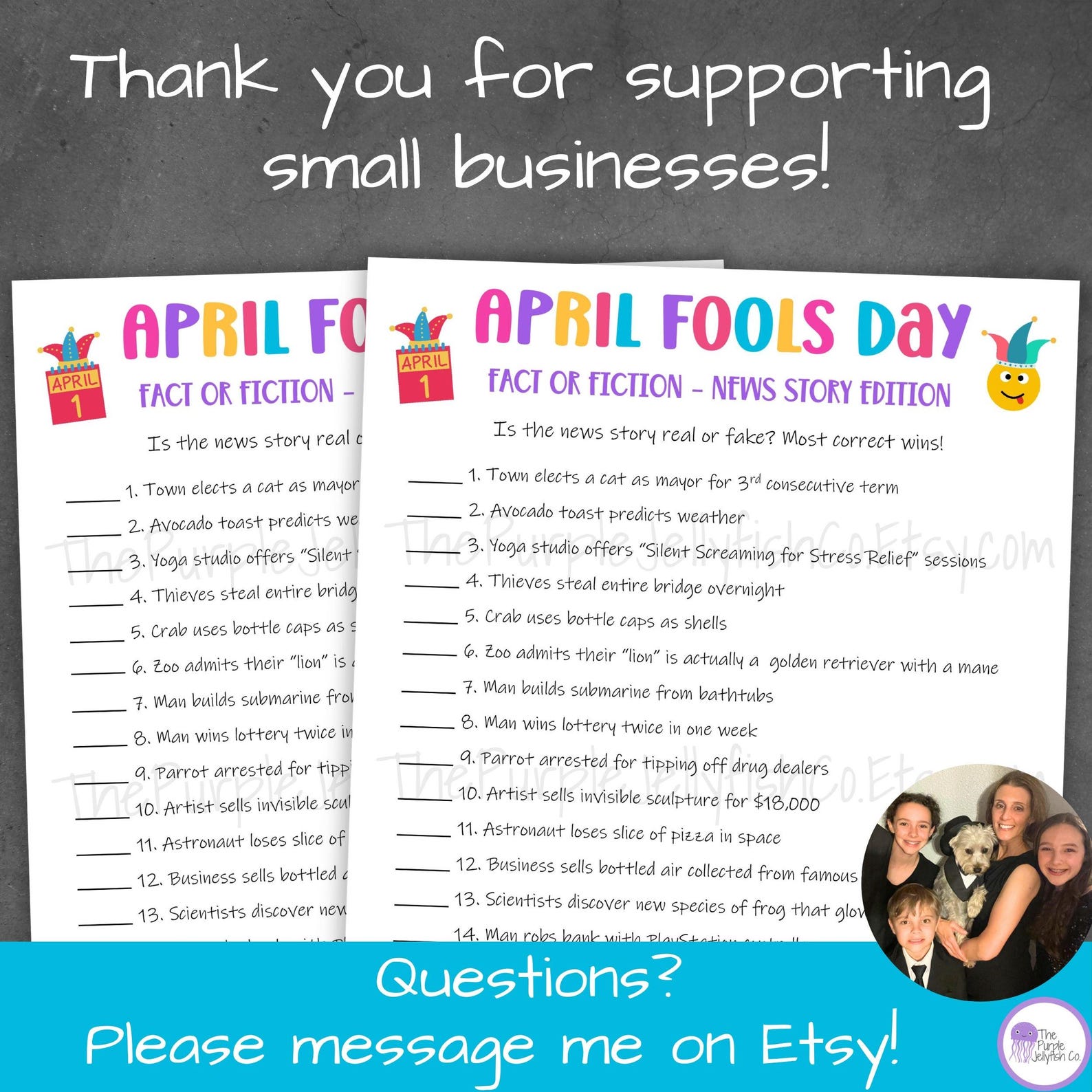 April Fools Day Trivia Fact or Fiction Questions, April Fools Games for ...